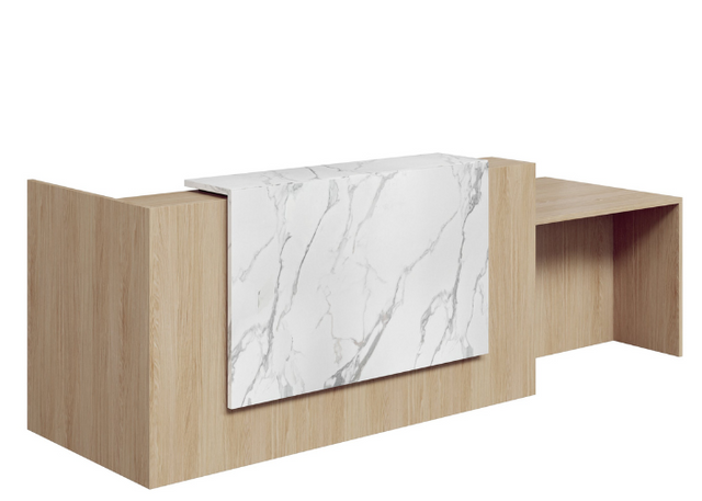 Mies Waterfall Mobility Reception Desk – DAME Furniture